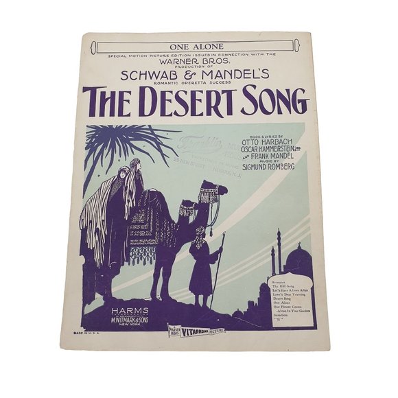 Harms | Accents | Vintage Sheet Music 926 One Alone Phone Voice The ...